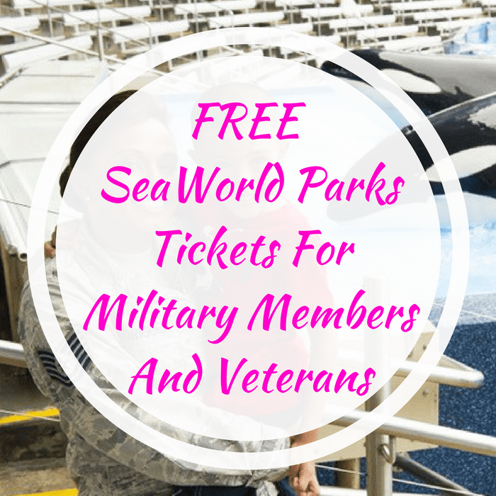 SeaWorld offers Free admission for vets.