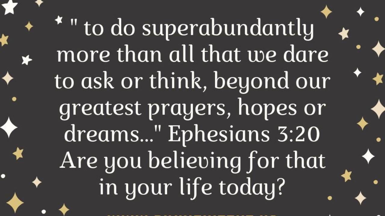 [The Daily Message] Superabundantly...