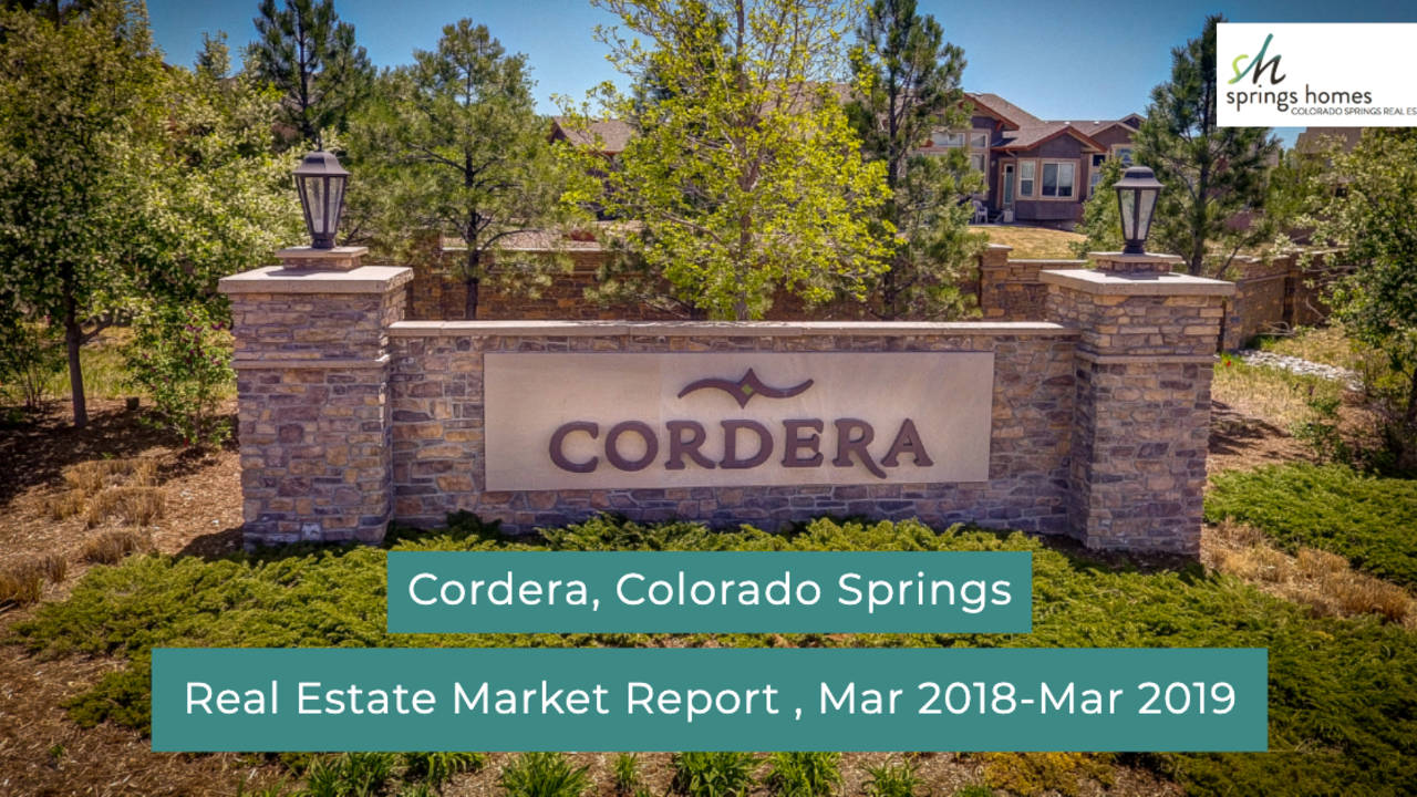 Cordera, Colorado Springs: Real Estate Market Report Ma