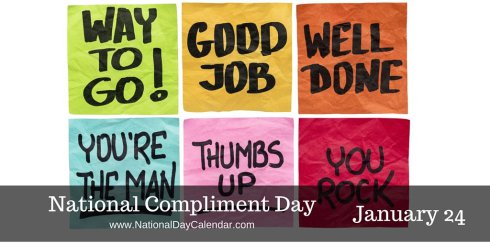 National Compliment Day-January 24-Go Pay A Compliment