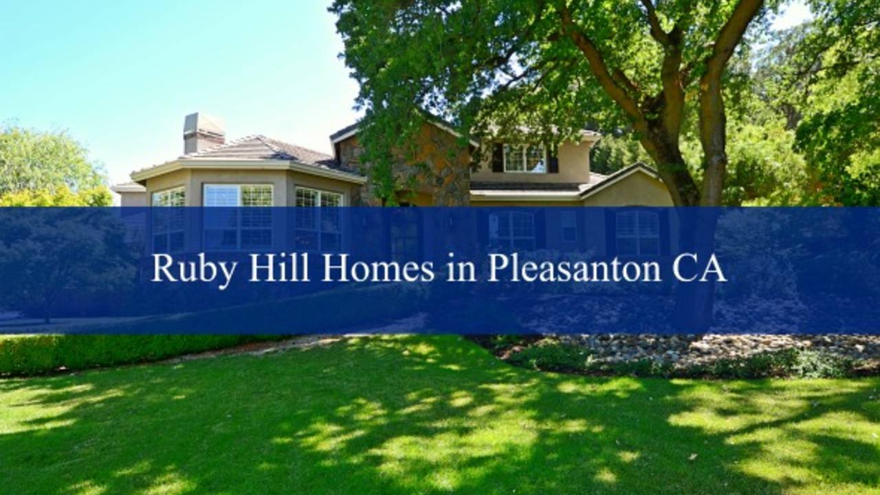Ruby Hill Homes in Pleasanton CA...