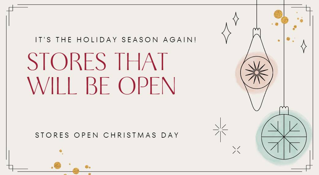 Stores that will be OPEN on Christmas Day 2024