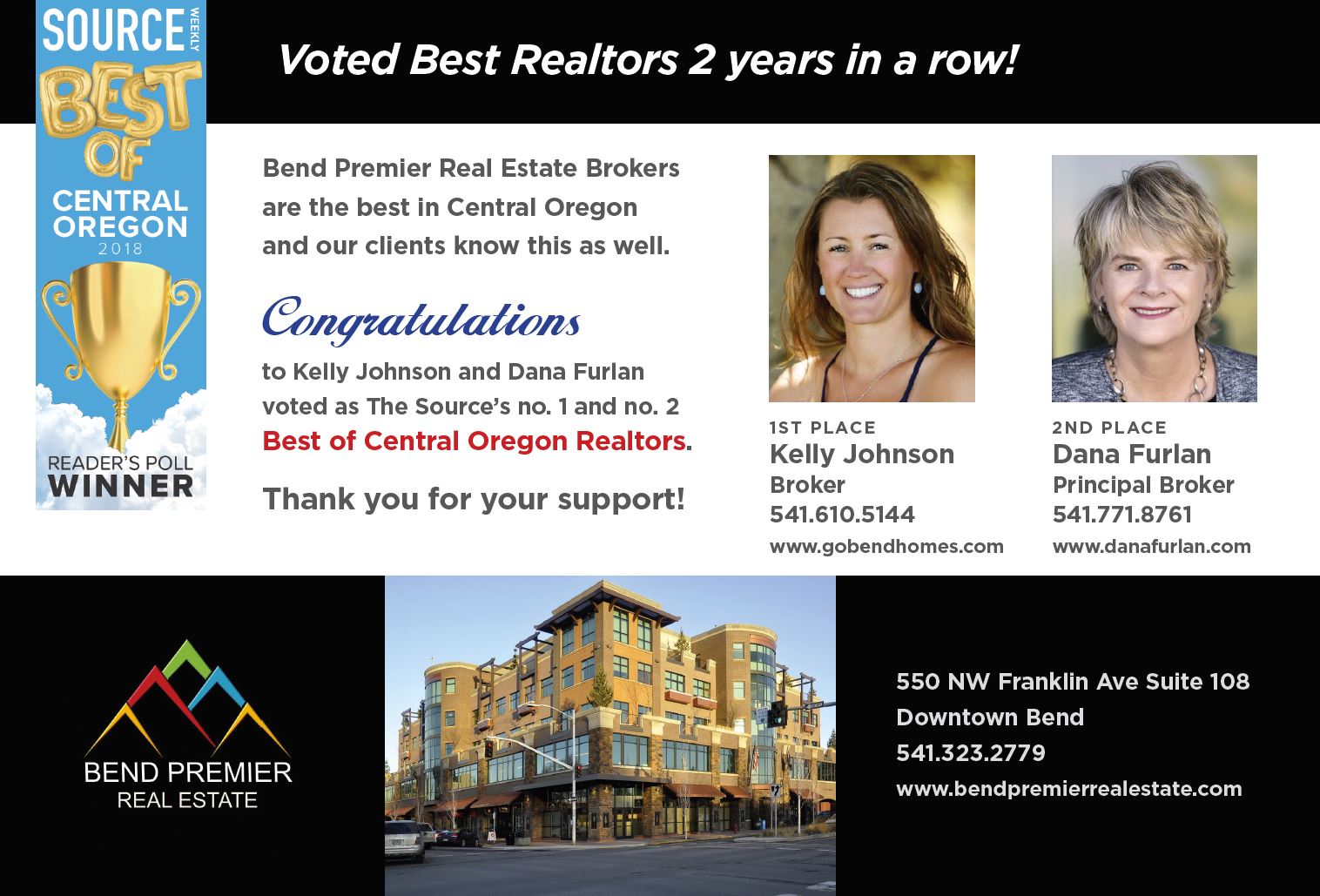 Bend Premier Realtors the "Best in Central Oregon"