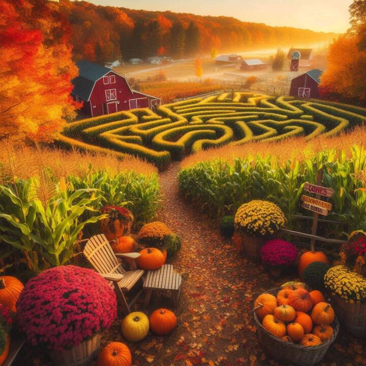 Experience Autumn Bliss at Ward's Berry Farm Corn Field