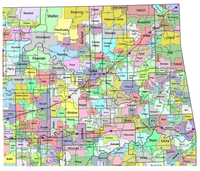 Alphabetical List of Eastern Oklahoma School Districts