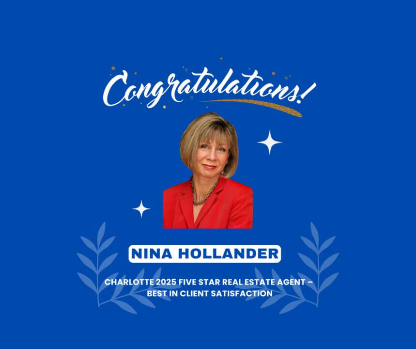 Nina Hollander Named A 2025 Charlotte Five Star Agent