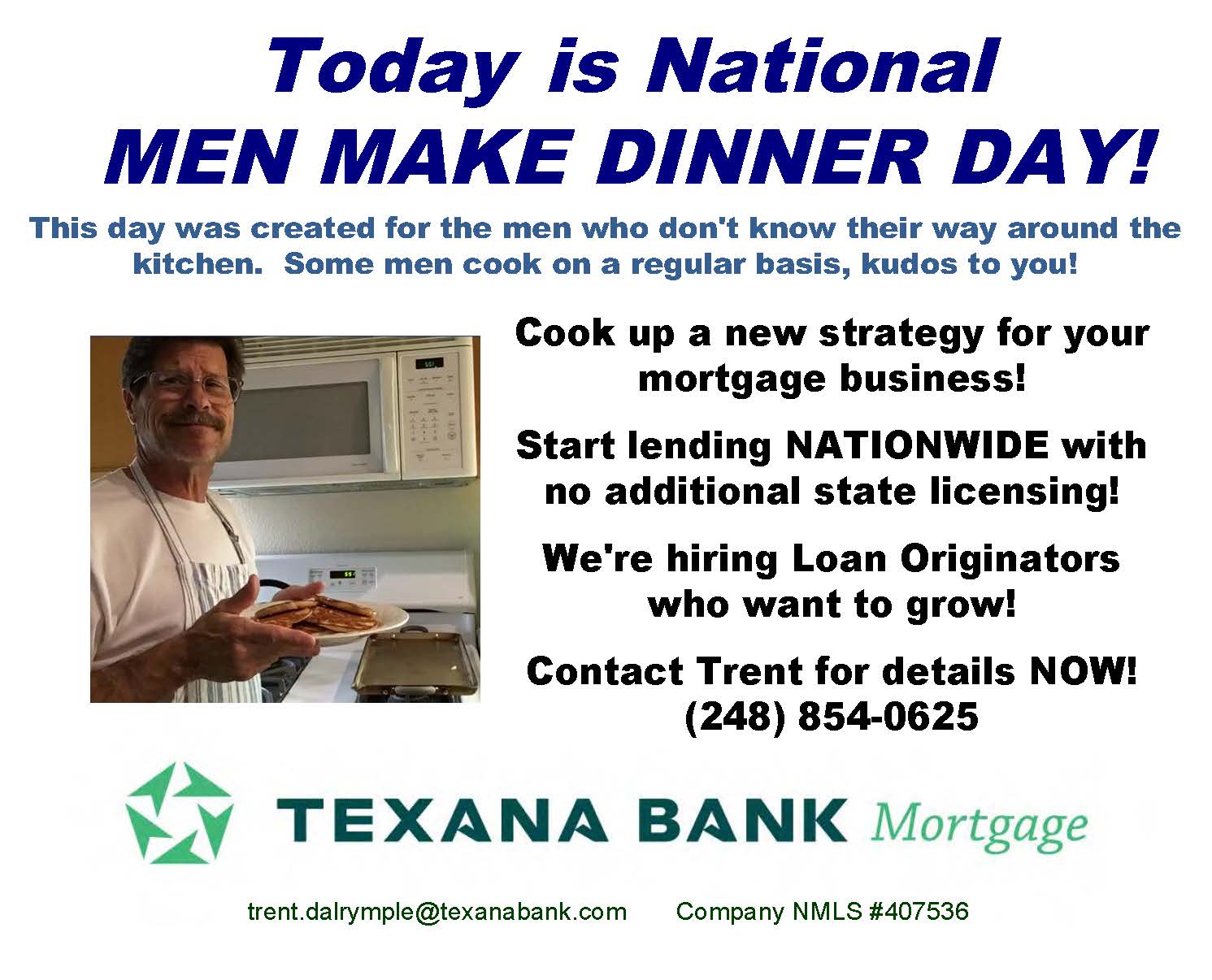 It's National Men Make Dinner Day! What's cookin'?
