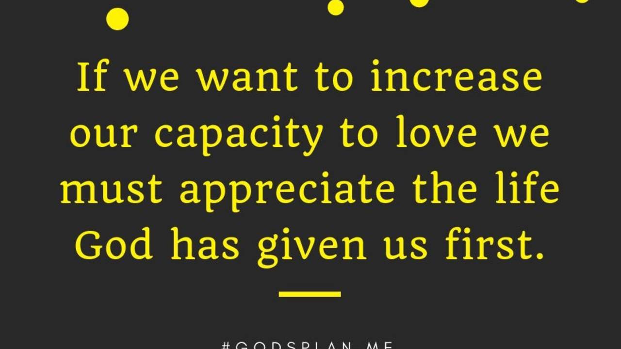 [The Daily Message] Increasing Our Capacity...