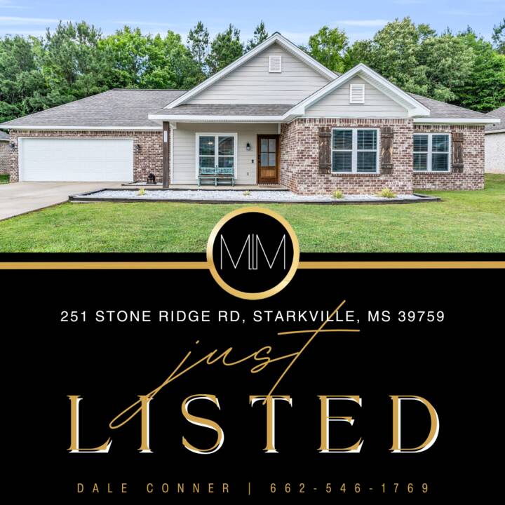 JUST LISTED! 🏡🏡251 Stone Ridge Rd, Starkville, MS 397