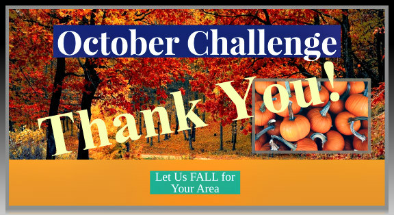 The October Challenge...Thank You