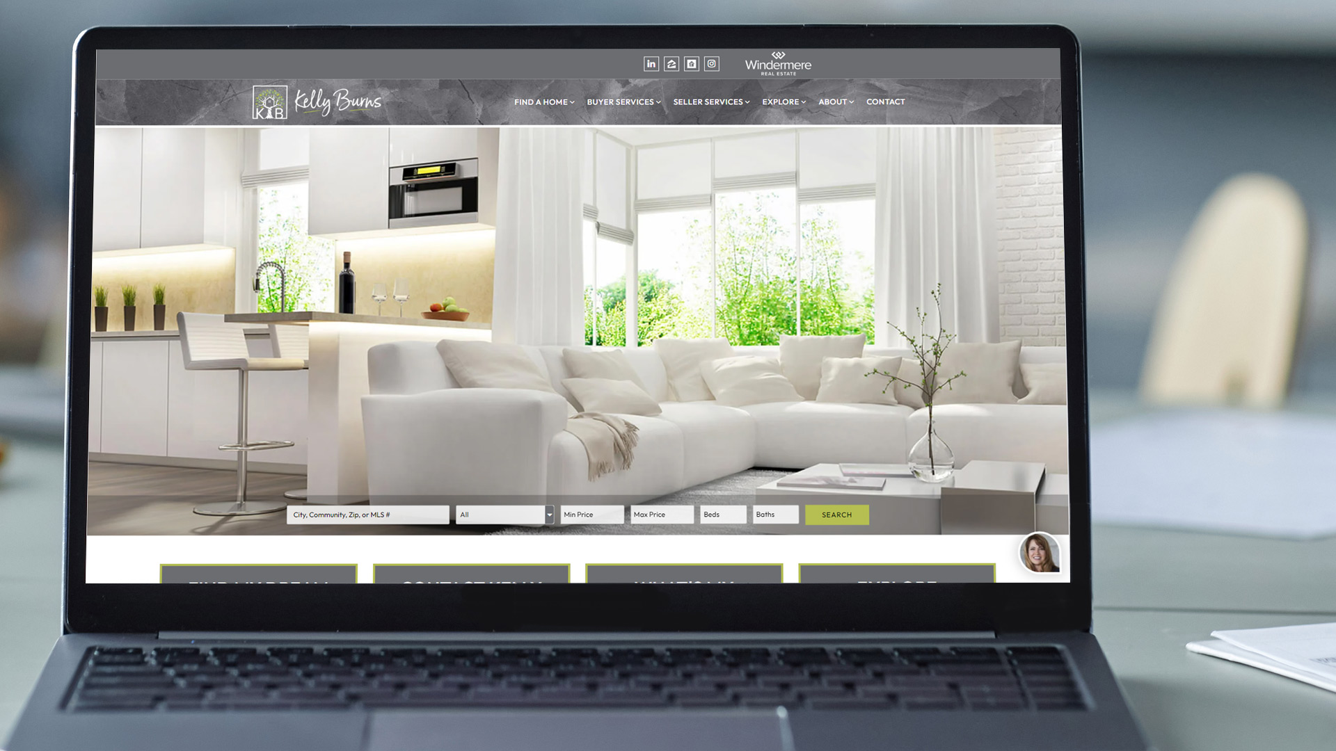 Website Reveal: Kelly Burns