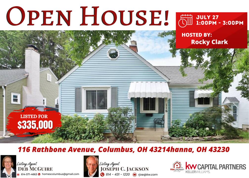 🏡 OPEN HOUSE: 116 Rathbone Avenue, Columbus, OH 43214