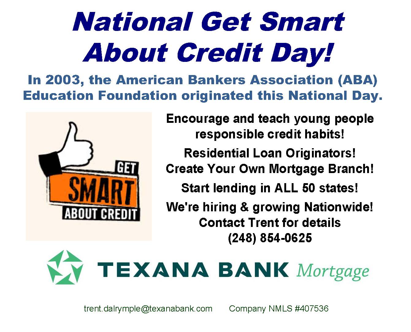 It's National Get Smart About Your Credit Day!