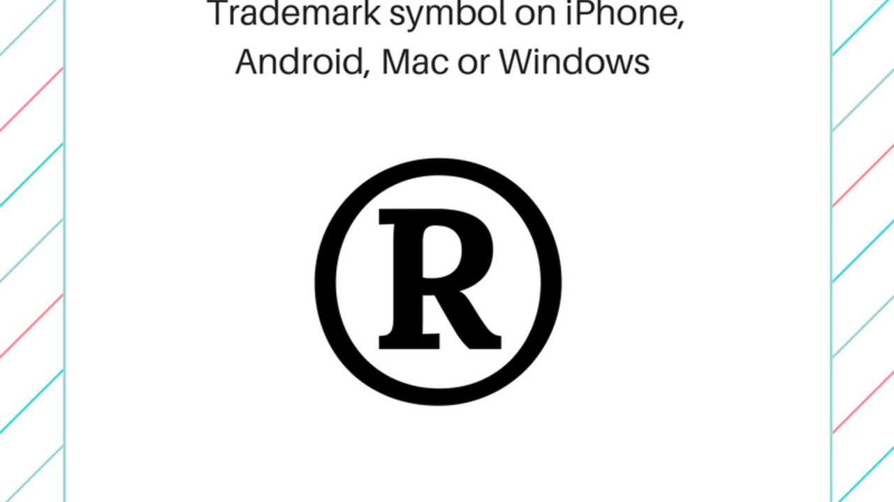How to type REALTOR® trademark symbol on iPhone, Androi