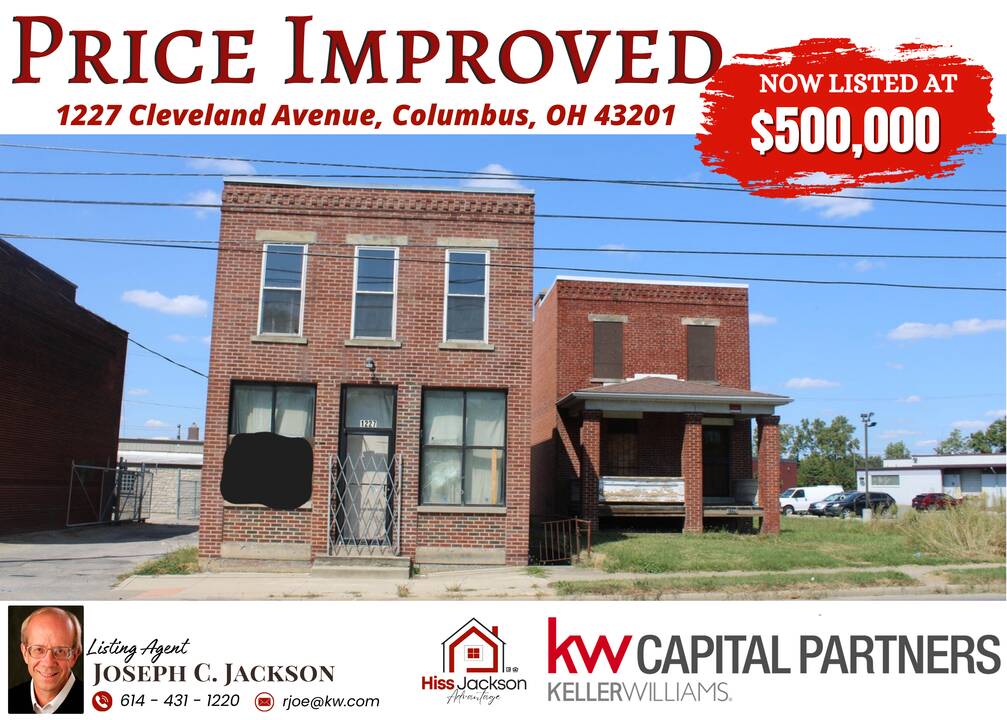Price Improved : 1227 Cleveland Avenue, Columbus, OH 43