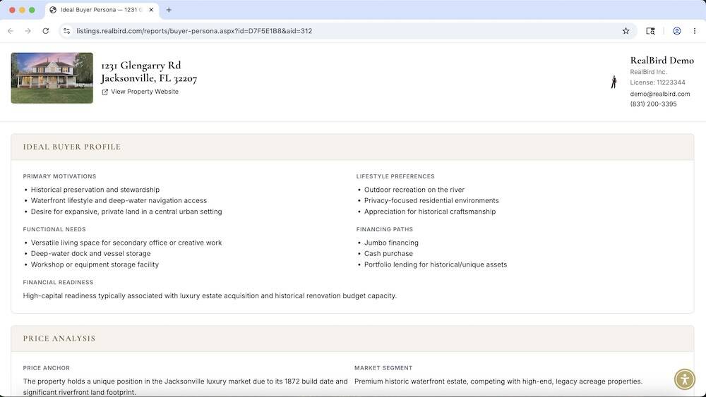 Ideal Buyer Persona Analyses with RealBird AI