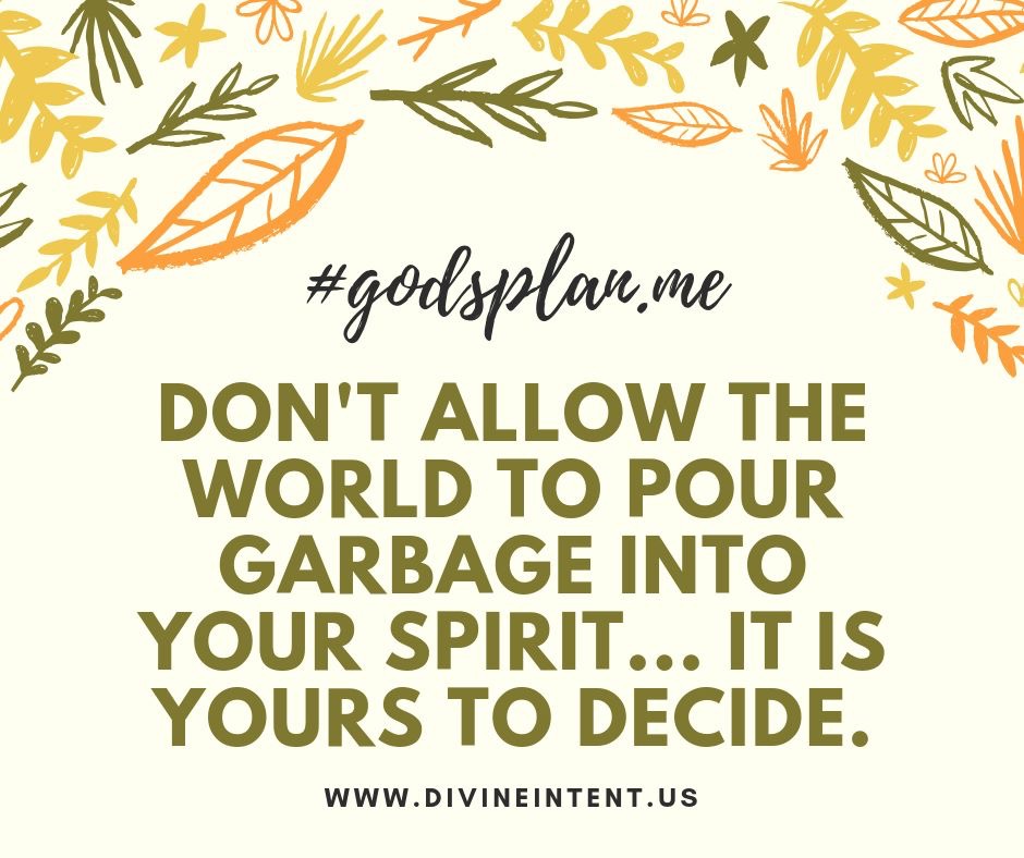 [The Daily Message] No Garbage Allowed...