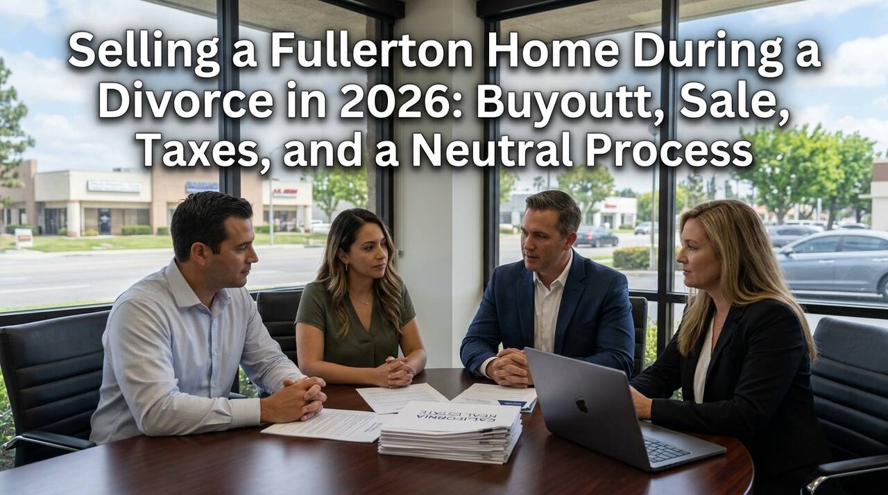 Selling a Fullerton Home During Divorce: 2026 Guide