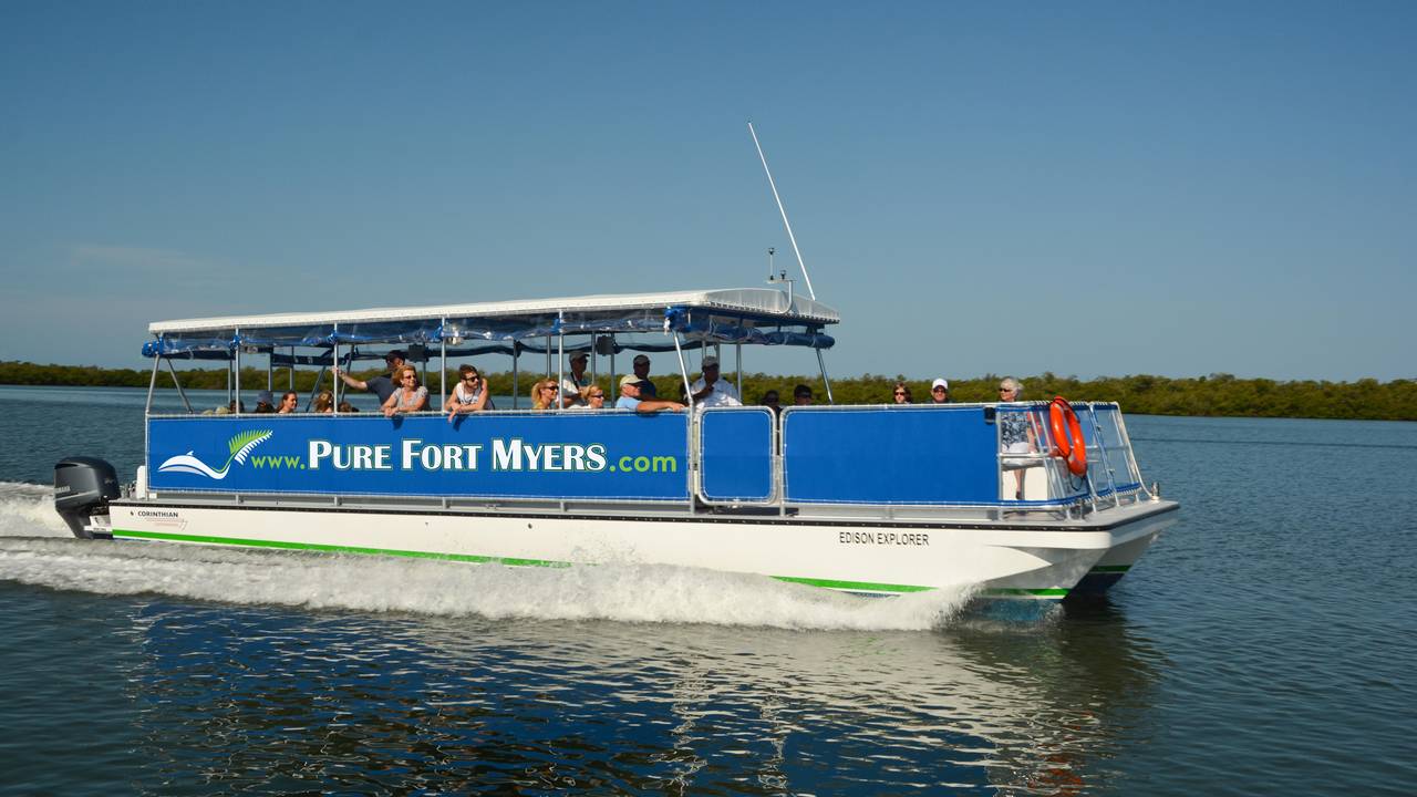 Pure Florida M/V Edison Explorer returns to Fort Myers
