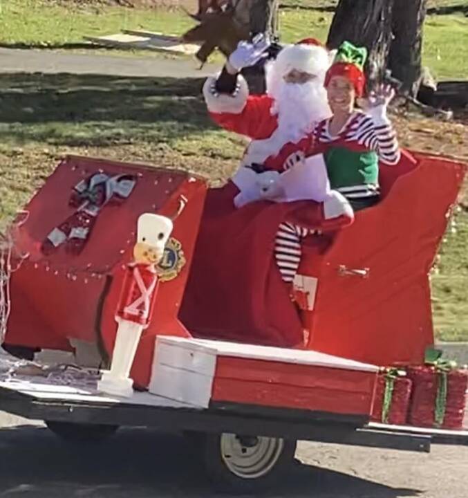 Watch for Santa Driving through Bellingham MA