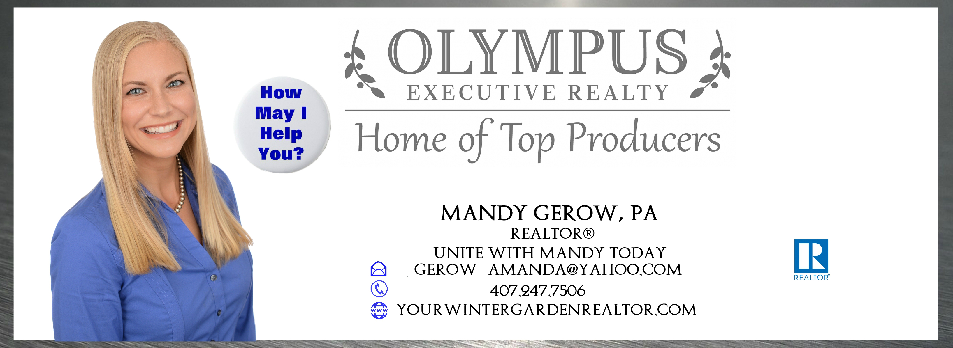 Olympus Introduces Amanda "Mandy" Gerow REALTOR