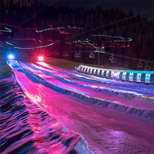 Disco Tubing with Santa