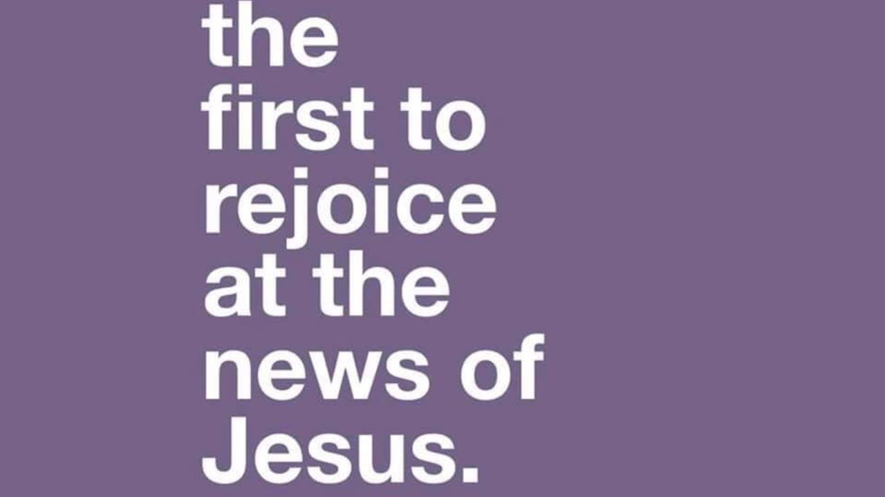 A FETUS WAS THE FIRST TO REJOICE AT THE NEWS OF JESUS