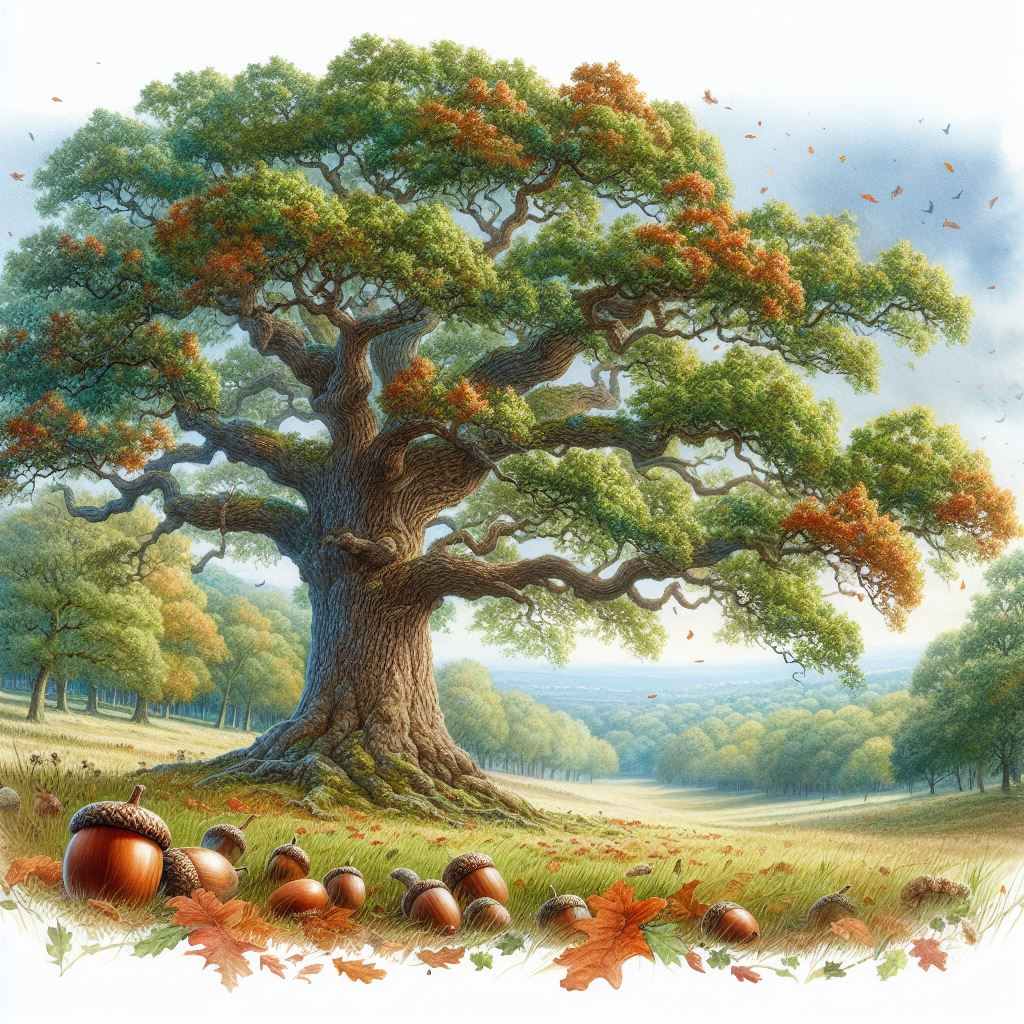 How an Oak Tree Produces 10 Million Acorns in Its Lifet