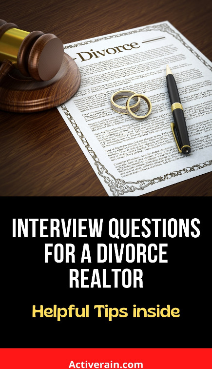Questions to Ask a Potential Divorce Realtor